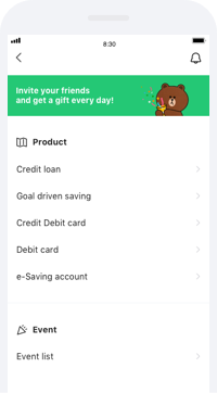 Savings Account - LINE BK